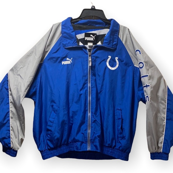 Puma | Jackets & Coats | Puma Nfl Colts Jacket 2xl | Poshmark